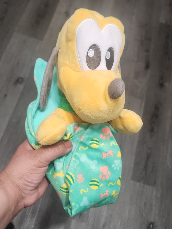 Disney | Toys | Disney Baby Pluto With Blanket Plush | Poshmark